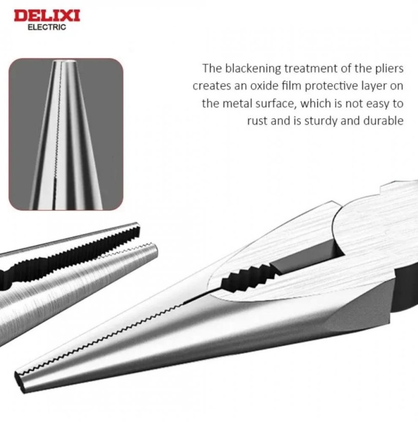 DELIXI ELECTRIC 6p kleště na drát, dlouhé :: HellElectro